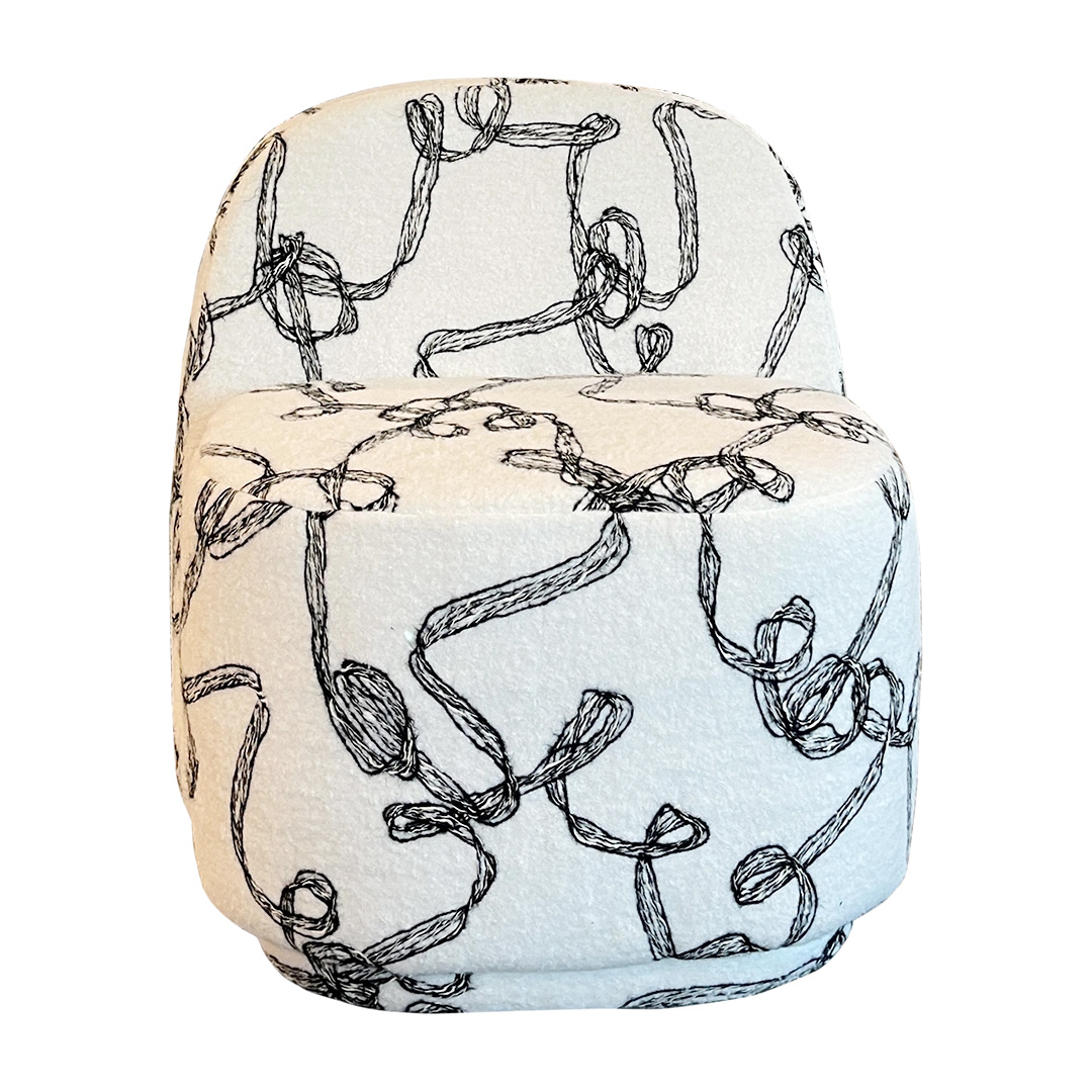 Product - Swivel Armchair (White Swirl)